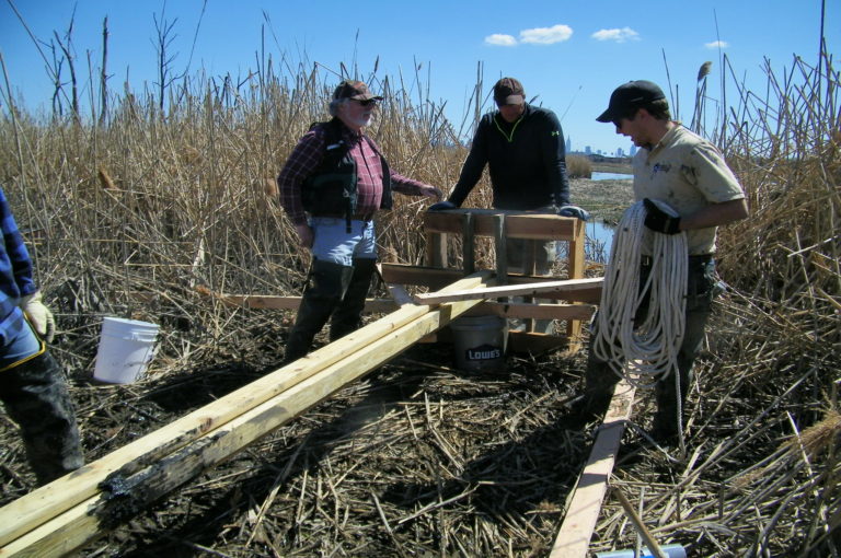 Osprey Platform Installed! | The Meadowlands Nature Blog