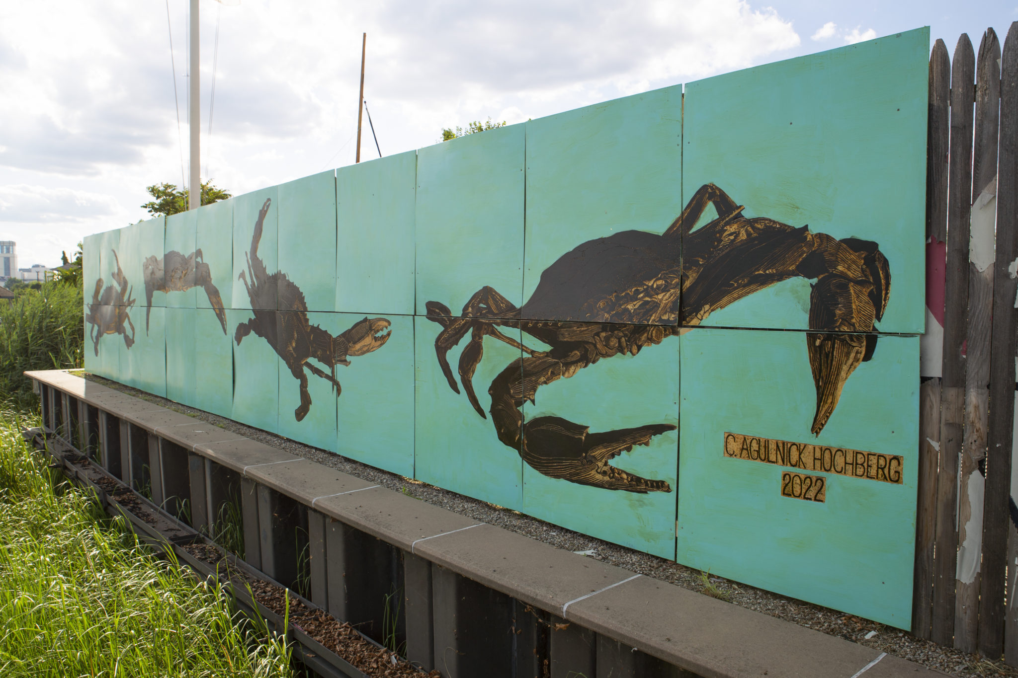 Blue Crab Mural at River Barge Park: Thank you Cheryl Hochberg! | The ...